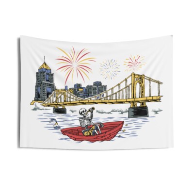 Three Rivers Pittsburgh Wall Tapestry | College Dorm Party | eBay