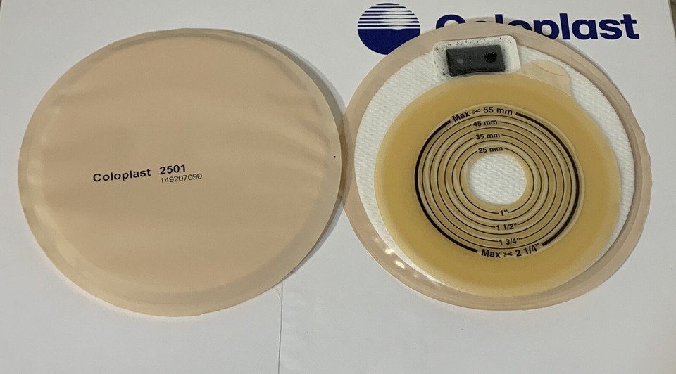 10 Coloplast 2501 Assura Stoma Cap Cut-to-Fit 1-Piece /Pack 10 Caps, No ...
