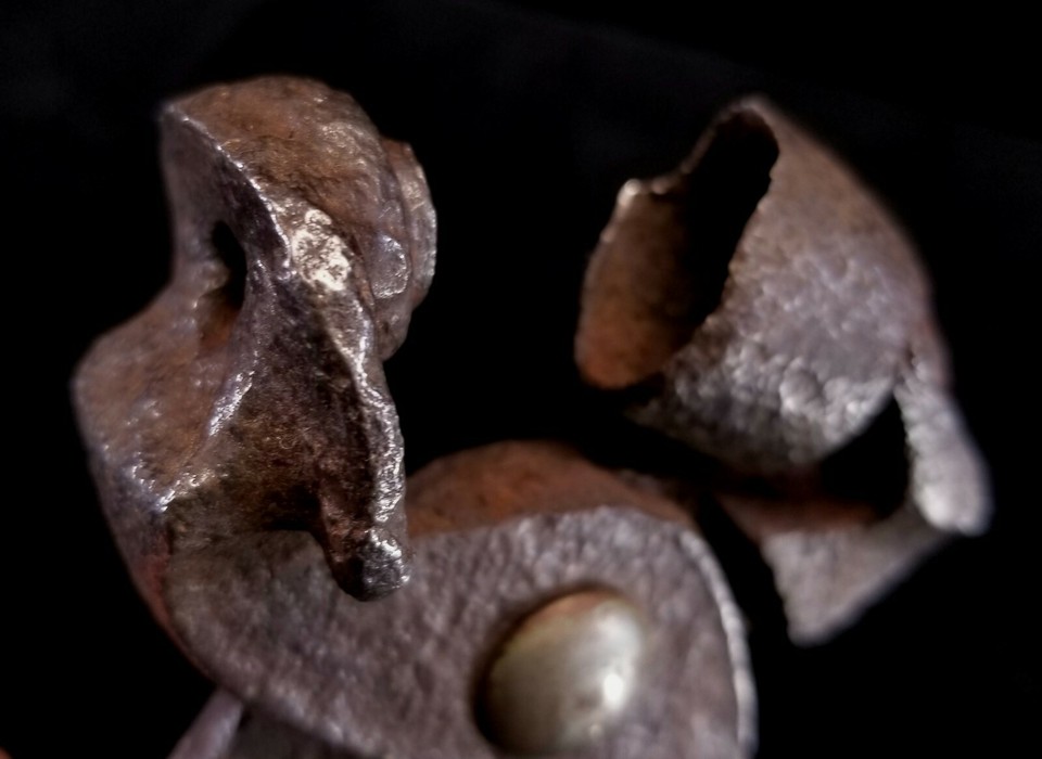 Antique Cast Iron Musket Tool For Cutting Cloth Or Leather Musket Ball ...