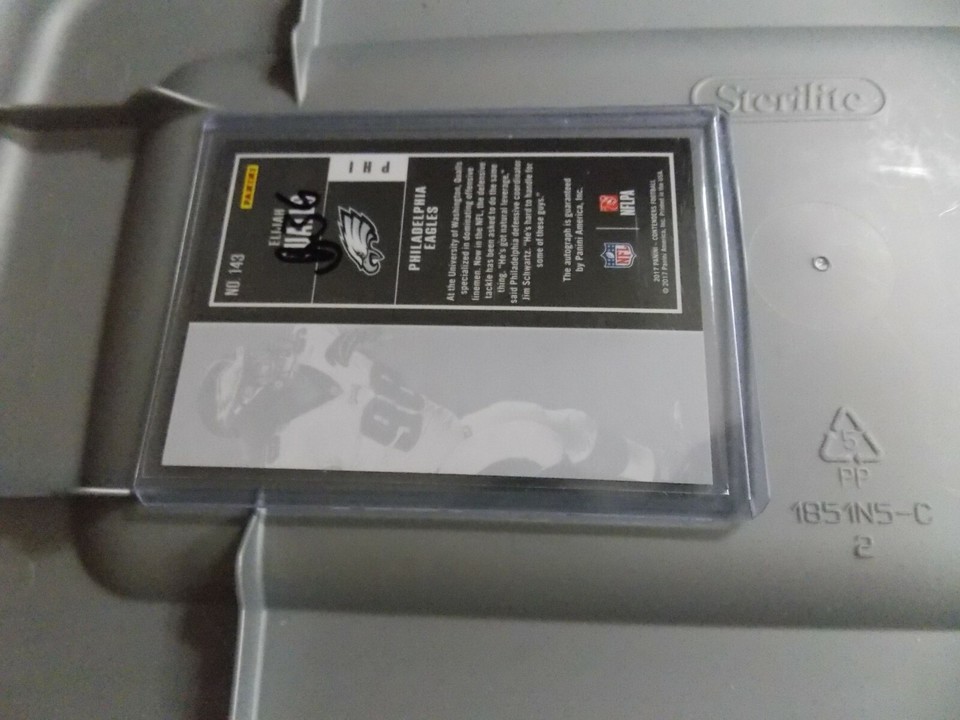 2017 Contenders Elijah Qualls Rookie Ticket Auto Autograph RC #143 ...