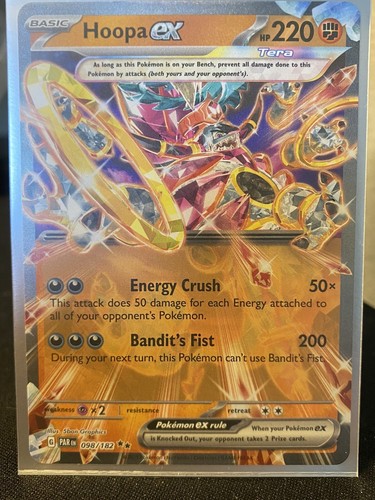 Pokémon TCG Hoopa ex Paradox Rift 098/182 Holo Double Rare NM/M | eBay