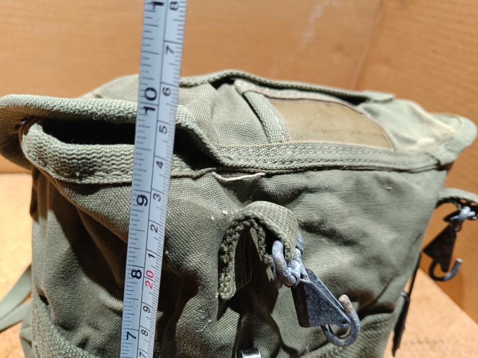 Vintage US MILITARY ARMY M71 TYPE MUSETTE FIELD CANVAS BAG BACK PACK ...