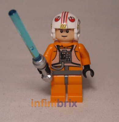 Lego Luke Skywalker Minifigure Pilot from set 8129 Star Wars NEW sw295 ...