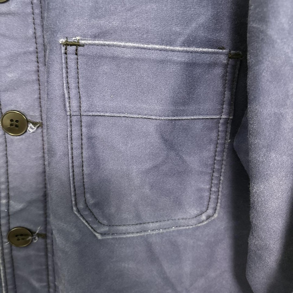 60s Le Mont St Michel Blue Moleskin Coverall XL 48 Vintage French Work ...