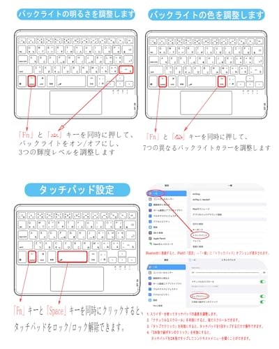 MePadKey Japanese Hiragana Keyboard Case for iPad Mini 7 (A17 Pro 7th ...