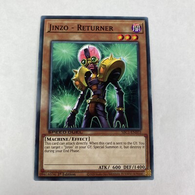 Yugioh Jinzo Returner SBC1-ENE03 1st Edition Speed Duel Streets of Battle City | eBay