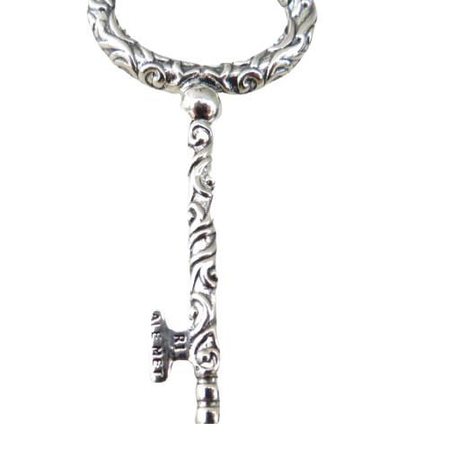 Pandora Regal Key Sterling Silver Necklace 12" Drop 397676 | eBay