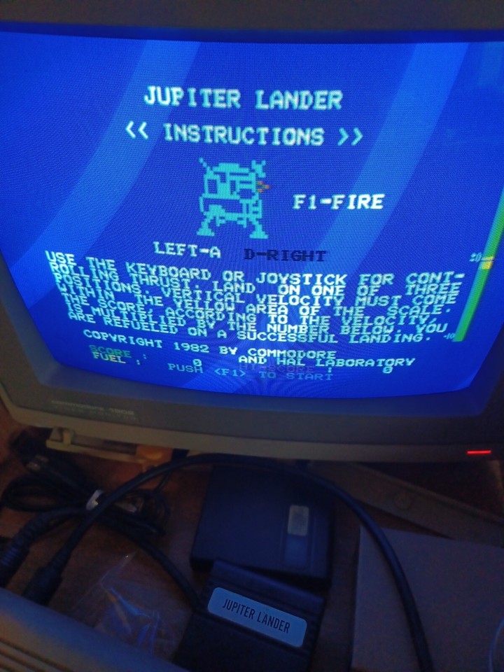 Vintage Commodore MAX Machine JUPITER LANDER Cartridge w/ Japanese ...