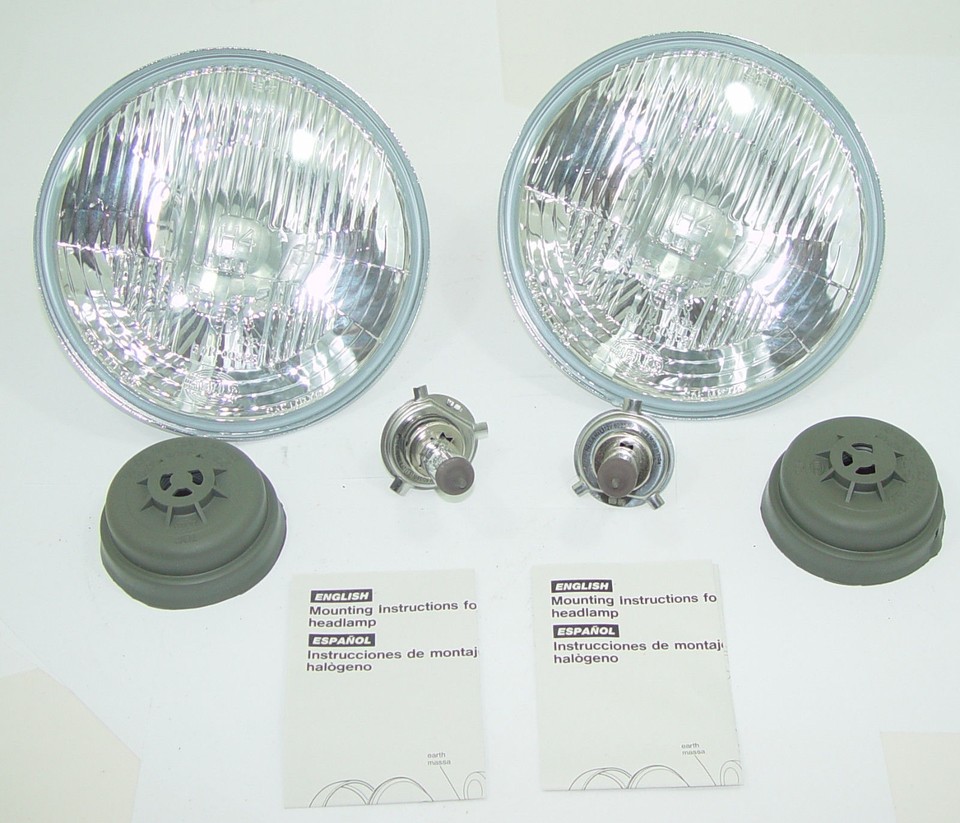HELLA H4 HALOGEN CONVERSION HEADLIGHT KIT VOLKSWAGEN T1 BUG SUPER ...