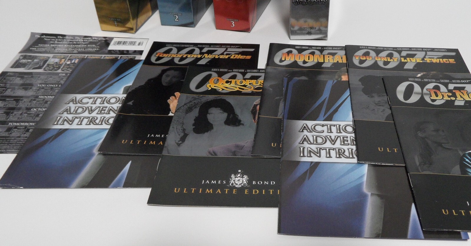 2006 James Bond 007 Ultimate Edition Vol 1-4 DVD Disc Set(10 disc per ...