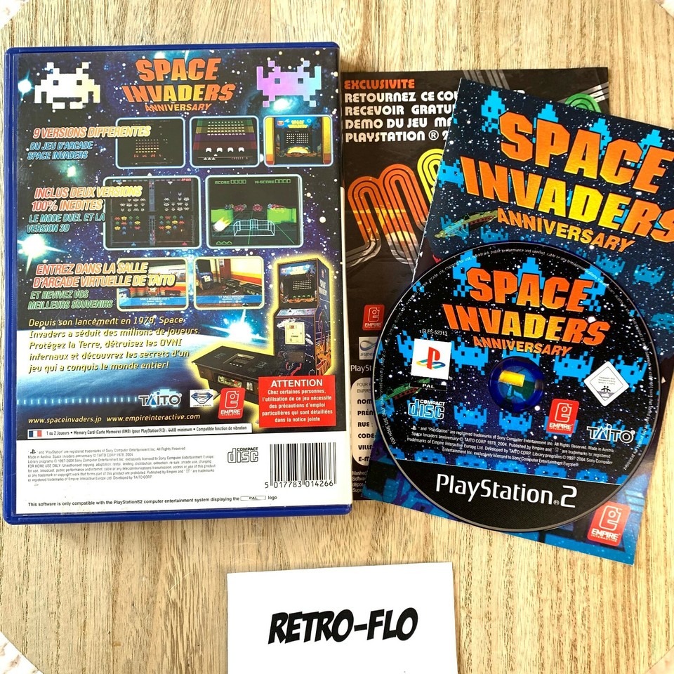 Space Invaders Anniversary - Game PLAYSTATION 2 PS2 Complete Mint - Pal ...