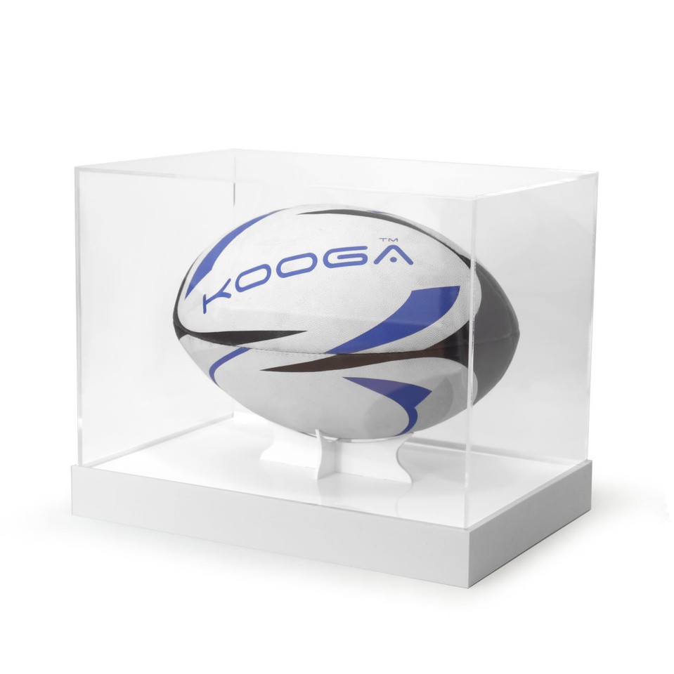 Rugby League Ball Display Case Signed Rugby Ball Stand Horizontal ...