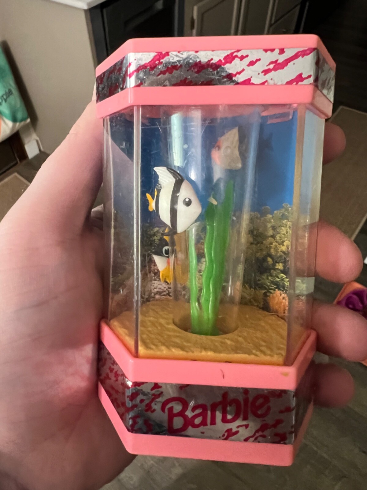 Vintage Mattel 1992 Barbie Fish Tank Wind Up Aquarium Tested And Works ...