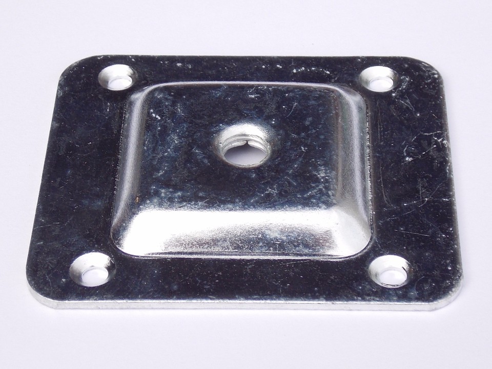 4 LEG FIXING MOUNTING PLATES ANGLED OR LEVEL + 4 M8*50 WOOD-METAL DOWEL ...