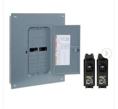 Homeline 100amp 12 Space 24 Circuit Main Breaker **COVER NOT INCLUDED ...