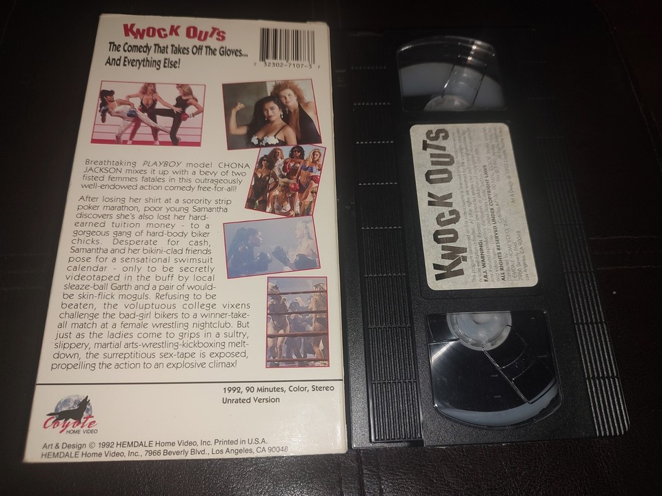 KNOCK OUTS 1992 VHS video tape Unrated Version Chona Jackson Comedy Rare | eBay
