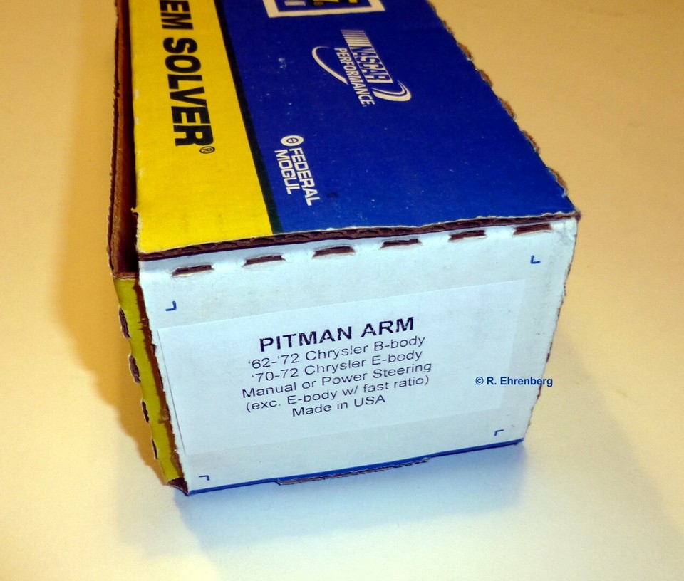 for MOPAR Moog Pitman Arm B-Body Dodge Plymouth Charger Satellite GTX R ...