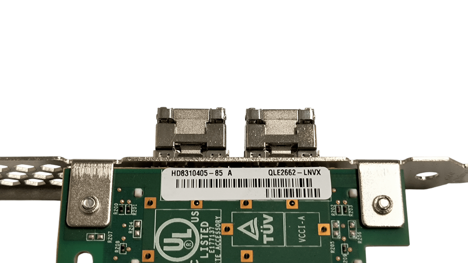 Lenovo Qlogic QLE2662-LNVX Dual Port 16Gb SFP HBA 00Y3344 Full Height w ...