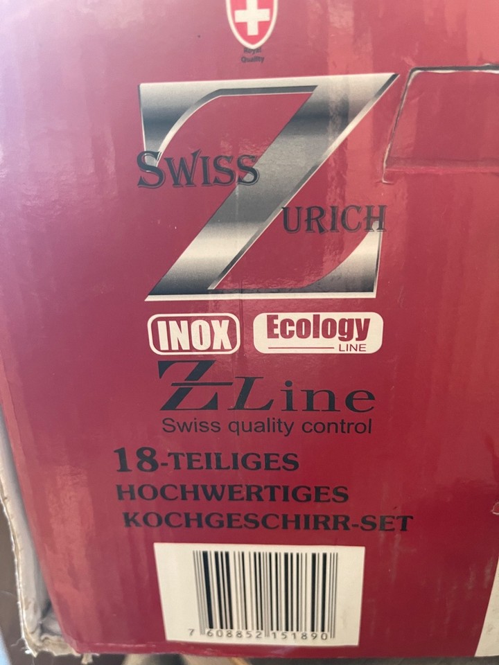 Kitchen Swiss ROYAL QUALITY Zurich Z LINE INOX ECOLOGY Cookware Set 18 ...