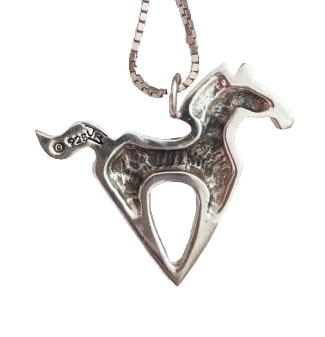 Zodiac Necklace Capricorn Equestrian Pony Jeni Benos Artisan 925 ...