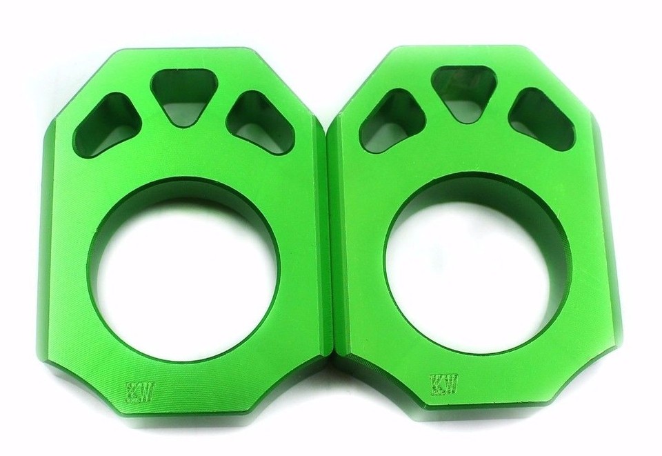 Rear Axle Spindle Adjuster Block Fit Kawasaki KX125 KX250 KX250F KX450F ...