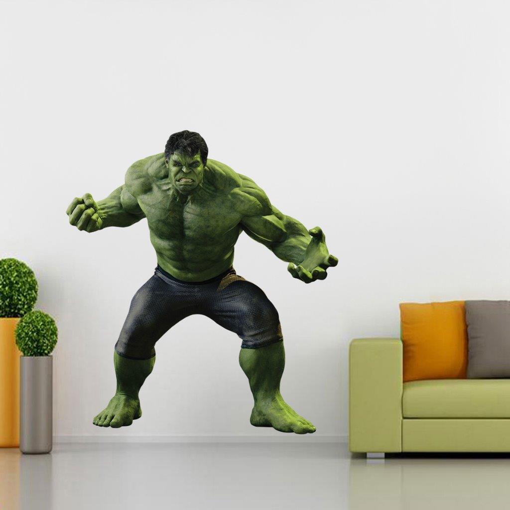 Incredible Hulk Gym Mural HULK WALLPAPER, 3D Look Wallpaper, Adhesive