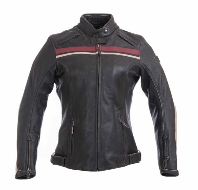 Triumph Ladies Raven Vintage Brown Leather Motorcycle Jacket MLLC17309 ...