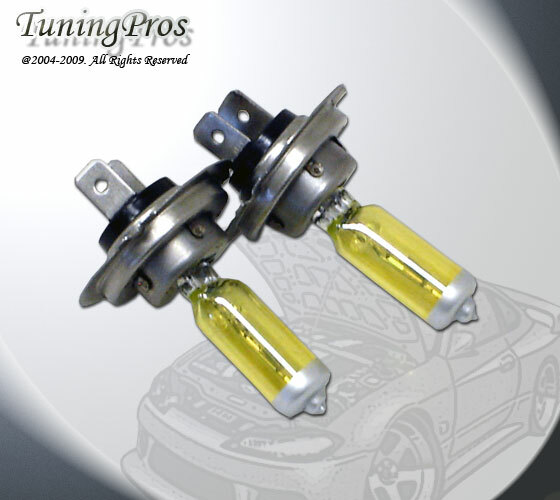 1 Pair 12V 100W H7 Hyper Yellow Xenon Gas HID High Beam 3000K Light ...