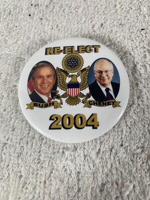Re-Elect Bush/Cheney 2004 Campaign Button | eBay