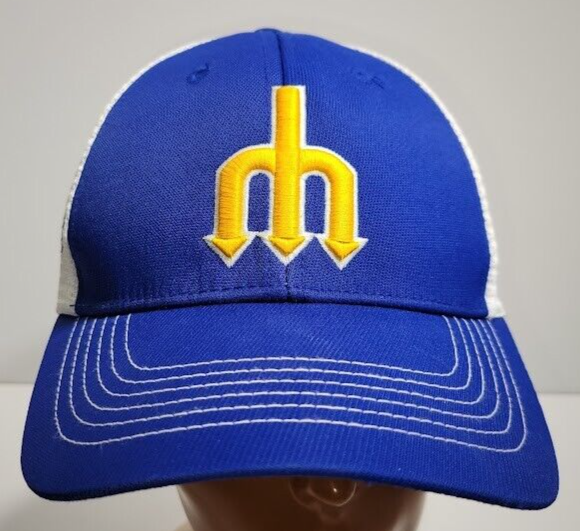 Seattle Mariners Baseball Cap/Trucker Hat-Trident Logo- Fan Favorite ...