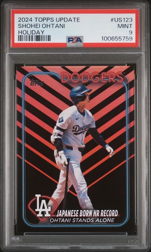 2024 TOPPS UPDATE HOLIDAY #US123 SHOHEI OHTANI PSA 9 | eBay