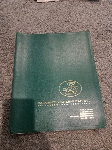 Vintage Sargent & Greenleaf Builders Security Hardware Catalog in ...