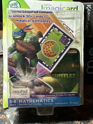 Leap Frog ImagiCard Teenage Mutant Ninja Turtles Math Learning Game for ...