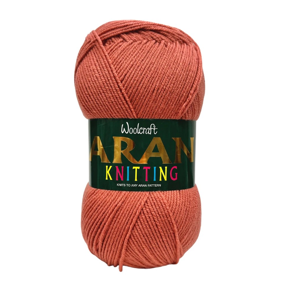 Aran Wool Woolcraft Aran 400g Knitting Yarn, Acrylic Or Wool Mix 40 ...