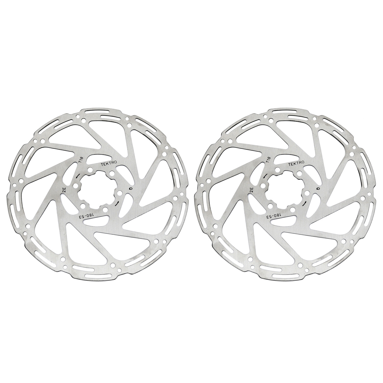 TEKTRO HD-M735 Hydraulic Disc Brake Set F4 X R2 piston w/ 180mm Rotor ...