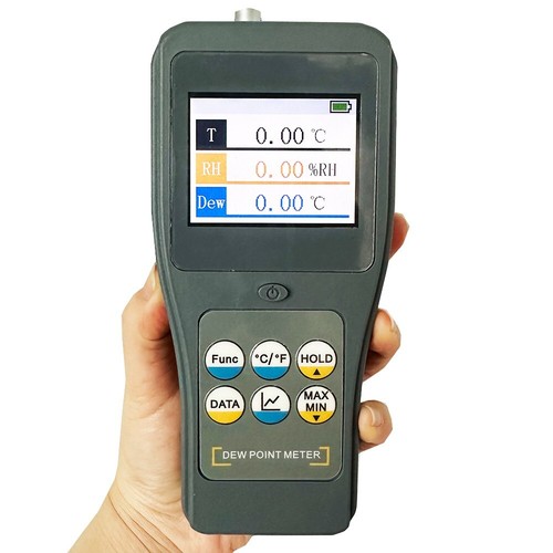 Portable Dew Point Meter Handheld Dewpoint Meter with Data Storage ...