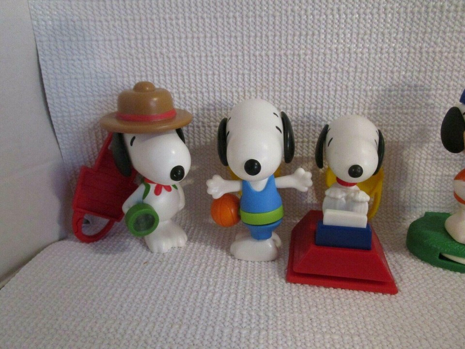 McDonald's Happy Meal Peanuts SNOOPY Toys Lot Of 8 Snoopy Figures 2018 ...
