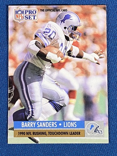 1991 Pro Set Barry Sanders Football Card #10 Detroit Lions | eBay