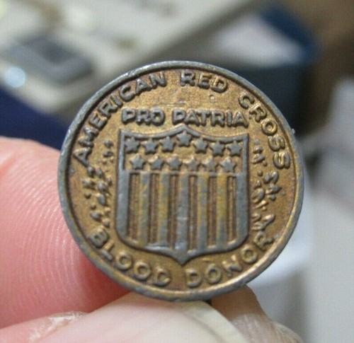 Vintage Collectible American Red Cross Blood Donor Button Pin, Pro ...