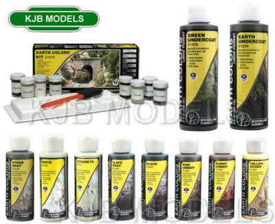 BNIB Woodland Scenics Earth Colours - Choose Liquid Pigments, Undercoat ...