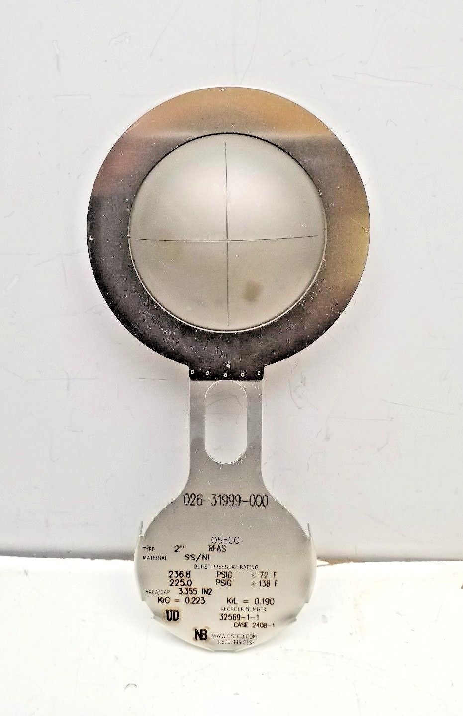 OSECO 2" RFAS 026-31999-000 RUPTURE DISC PRESSURE DISC | eBay