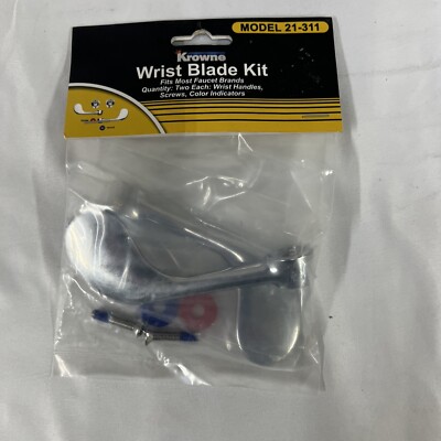 KROWNE WRIST BLADE KIT FOR FAUCETS, 4" CHROME PLATED, BRASS, 21-311 | eBay