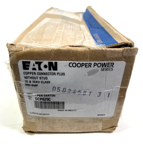 Eaton DCP625C Copper Connector Plug w/o Stud 15 & 25KV 900 AMP | eBay