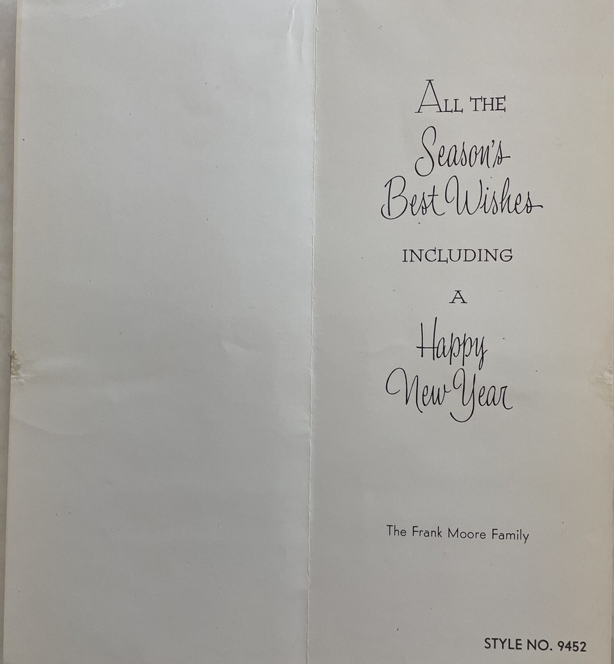 50s Santa Silver Foil Glitter Candles Vtg XMAS Card USED | eBay