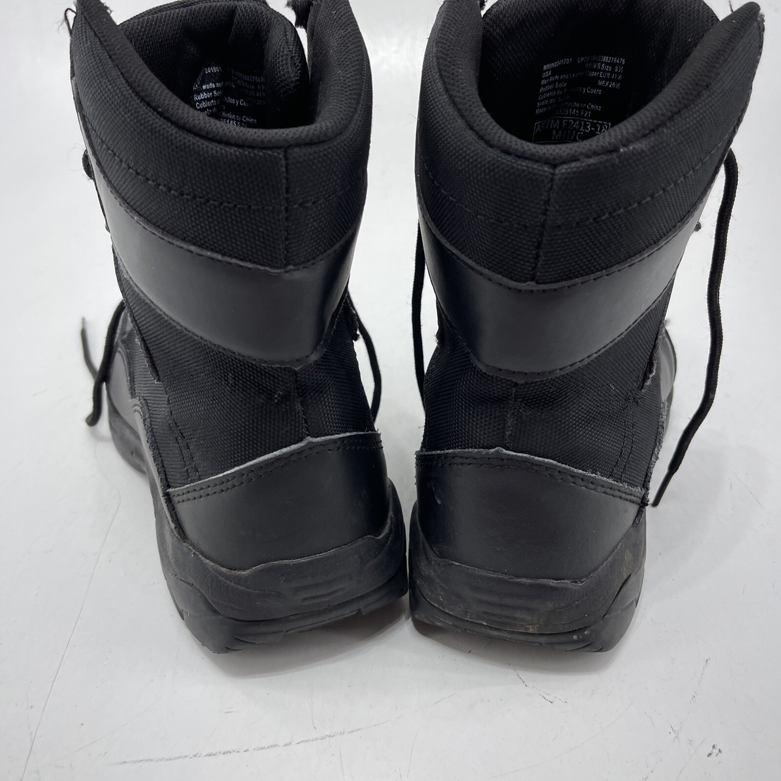 Interceptor Men's Black ASTM F2413-18 Tactical Steel Toe Safety Boots ...