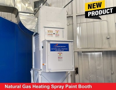 Gas Heating Semi Down Daft Paint Booth / Direct Fired | eBay