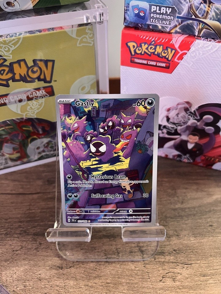 Pokémon TCG: Gastly 177/162 Temporal Forces *Illustration Rare* | eBay