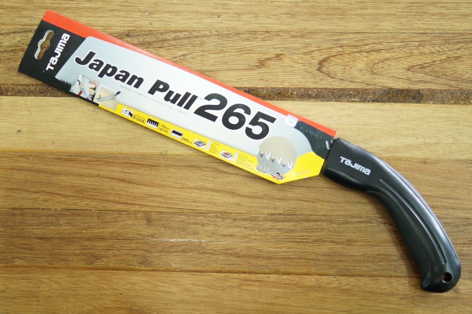 Tajima Pull Saw Rapid Pull 265 Japanese Style 265mm Fine Cut 16TPI Hand ...