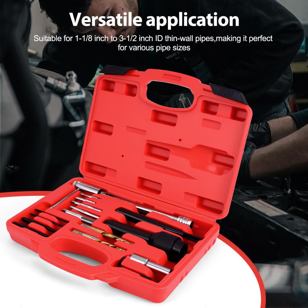 3Pcs Exhaust Muffler Tail Pipe Expander Spreader Tool Kit Set 1-1/8" to ...