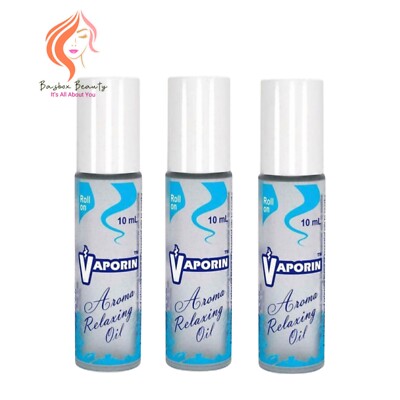 3 Vaporin Aroma Relaxing Oil Roll-On, 3 x 10ml | eBay
